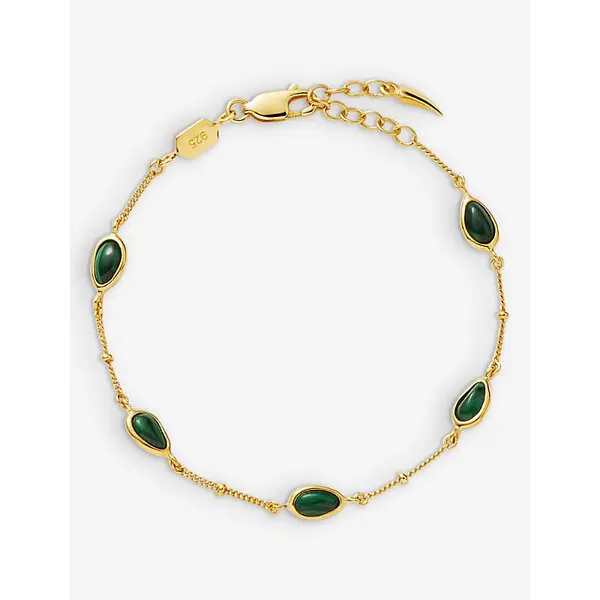 MISSOMA Mala Malachite Bracelet - Gold