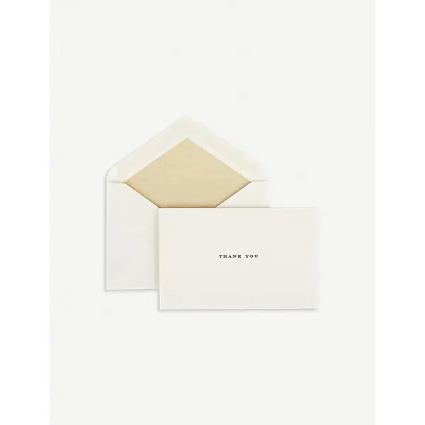 Smythson Thank You Card Notelets Pack Of 10