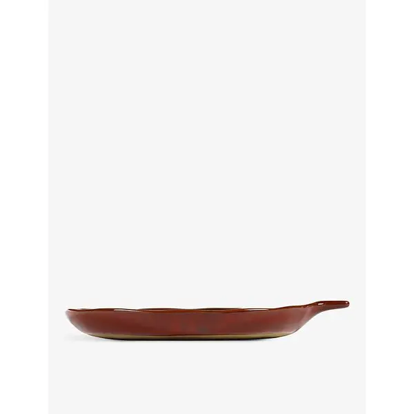 SERAX La Mère Irregular Side-handle Stoneware Plate 17cm