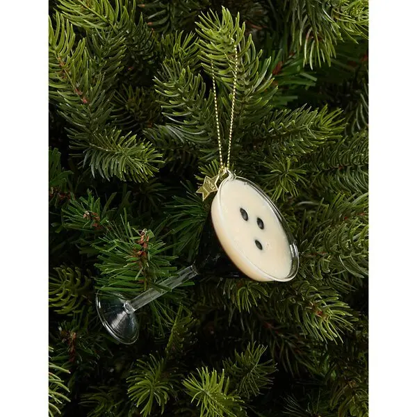 SELFRIDGES EDIT Espresso Martini Glass Christmas Decoration 9cm
