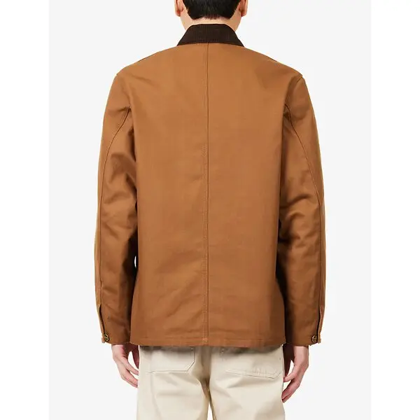 Carhartt Work In Progress Michigan Patch-pocket Cotton-canvas Jacket - Hamilton Brown / Tobacco