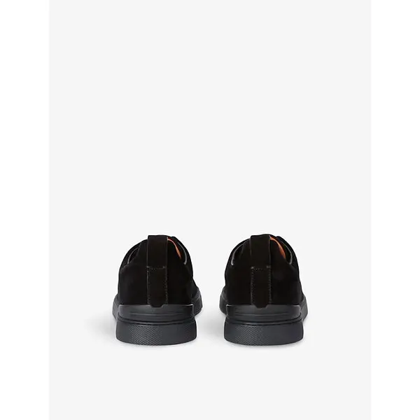 Zegna Triple Stitch Suede Low-top Trainers