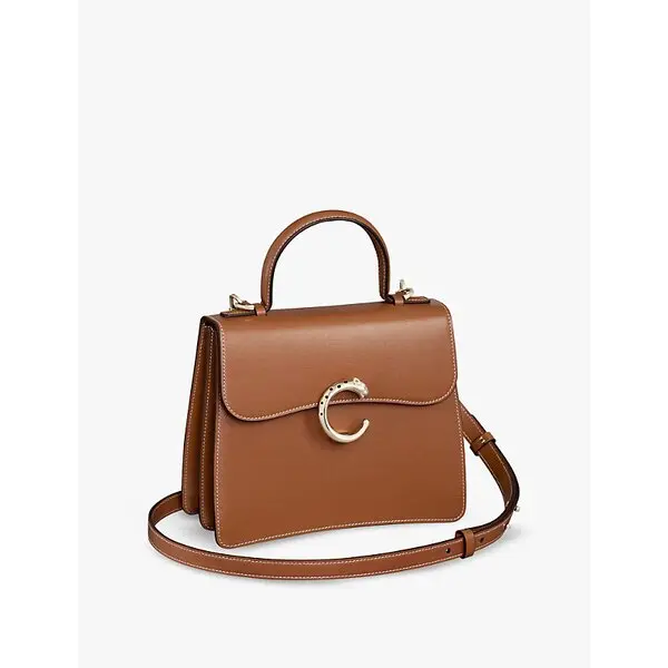 Cartier Panthère De Small Leather Cross-body Bag - Caramel