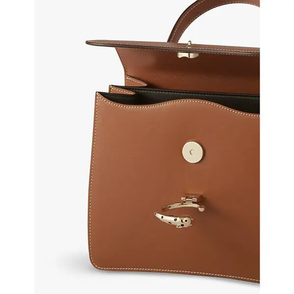 Cartier Panthère De Small Leather Cross-body Bag - Caramel