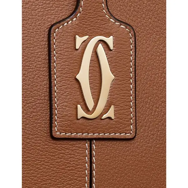 Cartier C De Leather Tote Bag