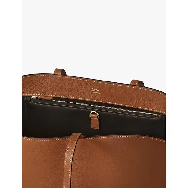 Cartier C De Leather Tote Bag