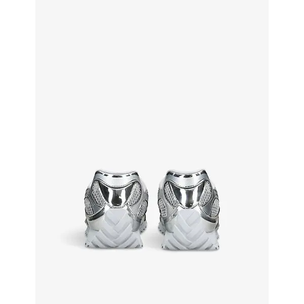 Bottega Veneta Orbit Metallic-panel Net-covered Low-top Trainers