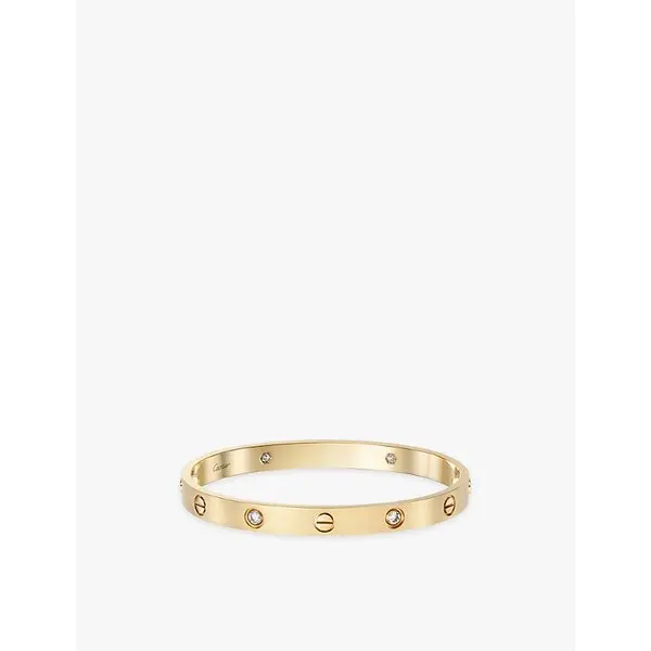 CARTIER Love 18ct Yellow-gold And Diamond Bracelet - Yellow Gold