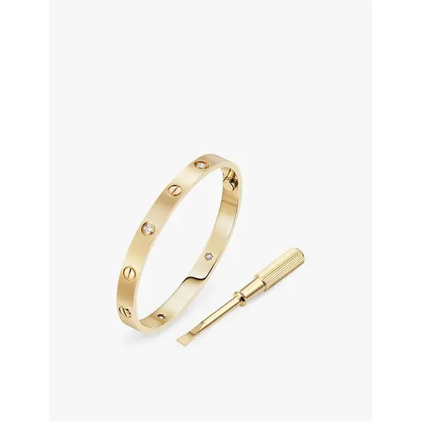 Cartier Love Diamond Bracelet - Yellow Gold