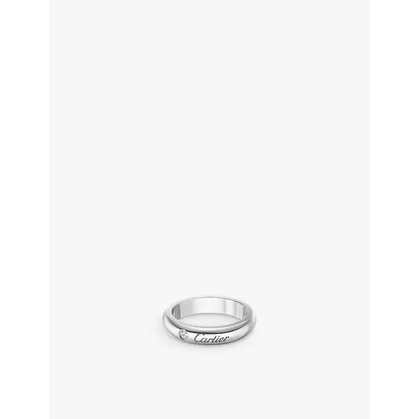 CARTIER C De Diamond Ring - Platinum