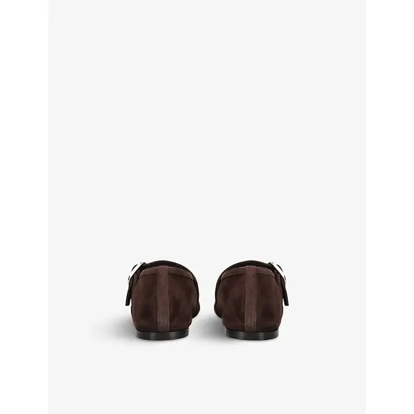 Le Monde Beryl Stella Pointed-vamp Suede Flats - Dark Brown