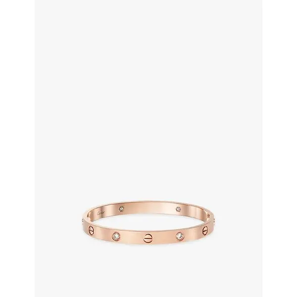 CARTIER Love Classic Diamond Bracelet - Rose Gold