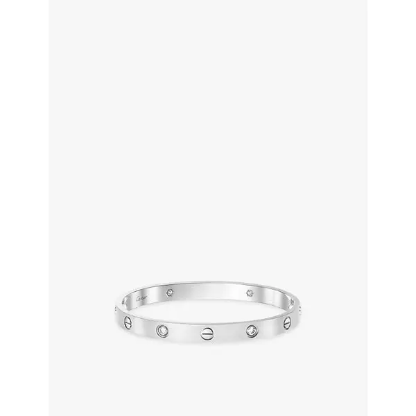 CARTIER Love Classic Diamond Bracelet - White Gold