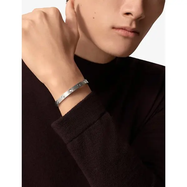 Cartier Love Classic Diamond Bracelet - White Gold