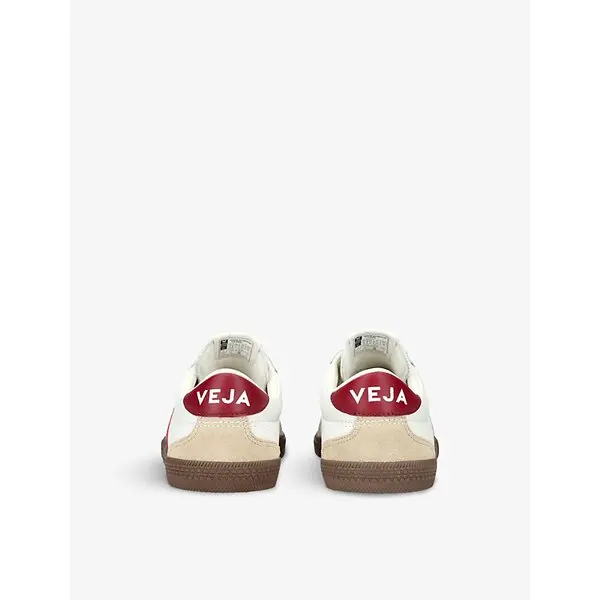 VEJA Logo-embroidered Canvas Low-top Trainers - Red