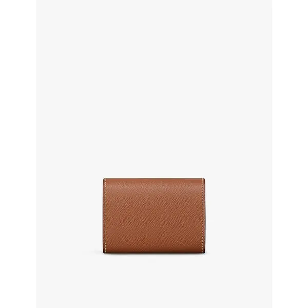 Cartier C De Mini Leather Wallet - Caramel