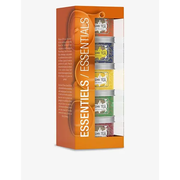 KUSMI TEA The Essentials Loose Leaf Tea Tins Set Of Five 100g