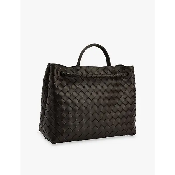 Bottega Veneta Andiamo Suede Leather Tote - Fondant-m Brass-fond