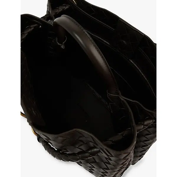 Bottega Veneta Andiamo Suede Leather Tote - Fondant-m Brass-fond