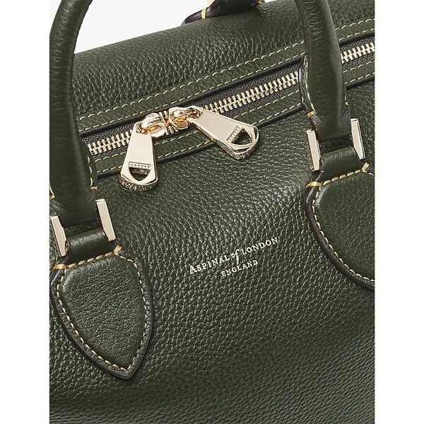 ASPINAL OF LONDON The Hudson Midi Leather Bag - Green