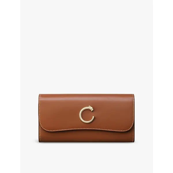 Cartier Panthère De International Leather Wallet - Caramel