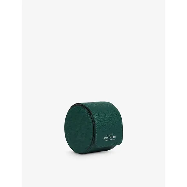 Smythson Panama Leather Watch Roll