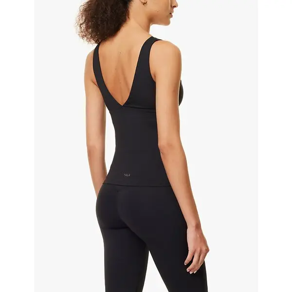 TALA Dayflex Support V-neck Stretch-nylon Top