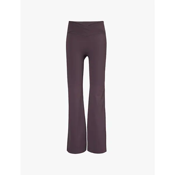 TALA Dayflex Slim-fit Flared-leg Stretch Recycled-nylon Leggings - Cool Espresso