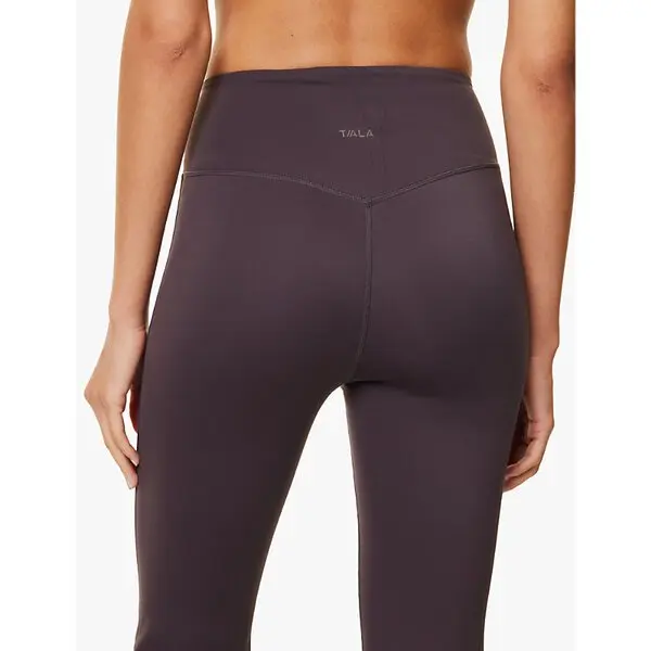TALA Dayflex Slim-fit Flared-leg Stretch Recycled-nylon Leggings - Cool Espresso