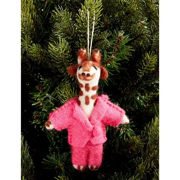 SELFRIDGES EDIT Gregory Giraffe Wool Christmas Decoration