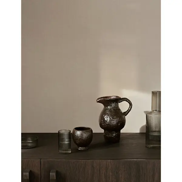 FERM LIVING Doro Textured Glazed-terracotta Jug 20cm