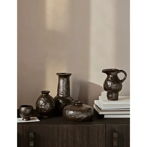 FERM LIVING Doro Textured Glazed-terracotta Jug 20cm