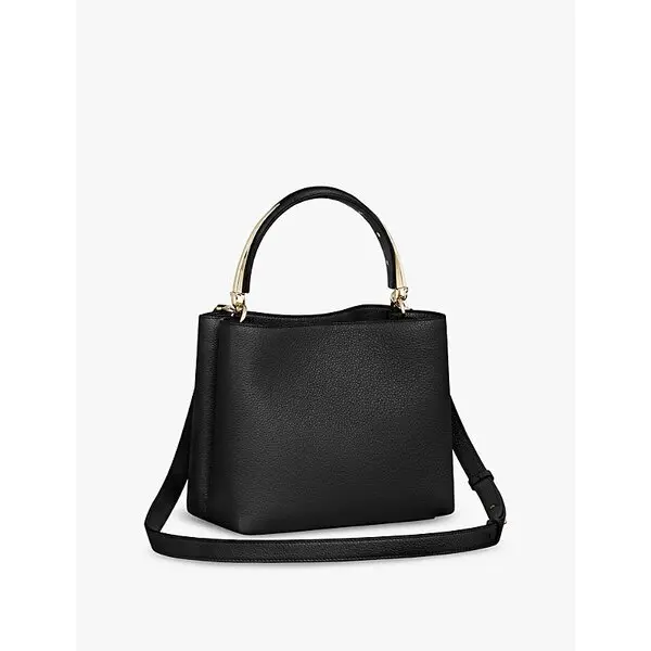 Cartier Panthère De Leather Top-handle Bag - Black
