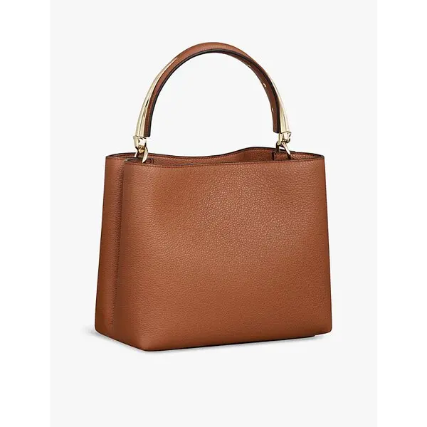 Cartier Panthère De Leather Top-handle Bag - Caramel