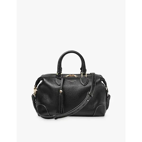ASPINAL OF LONDON Hudson Leather Bowling Bag - Black
