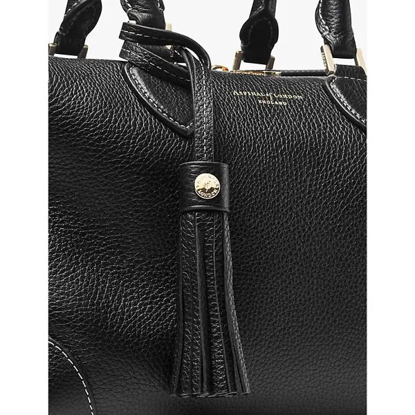 ASPINAL OF LONDON The Hudson Midi Leather Bag - Black