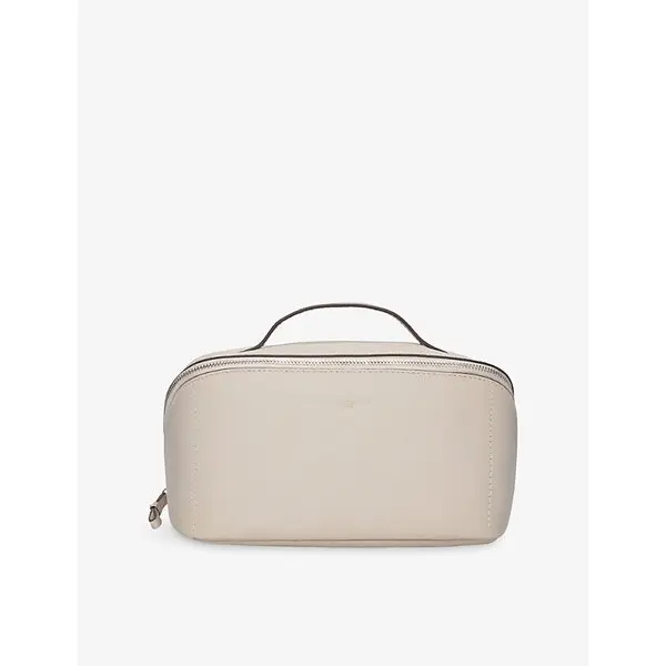 THE WHITE COMPANY Saffiano Fold Out Leather Make-up Case - Hotchocola
