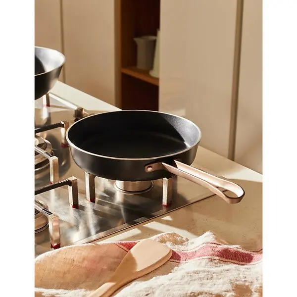 ALESSI Edo Stainless-steel Frying Pan 20cm - Black