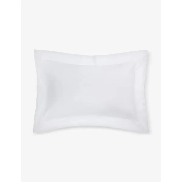 THE WHITE COMPANY Cranleigh Oxford Cotton Pillowcase 50cm X 75cm - White