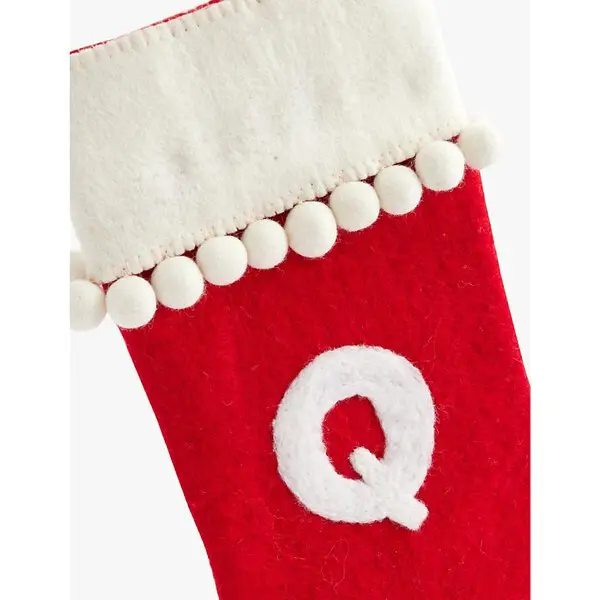 SELFRIDGES EDIT Alphabet Medium Wool Christmas Stocking