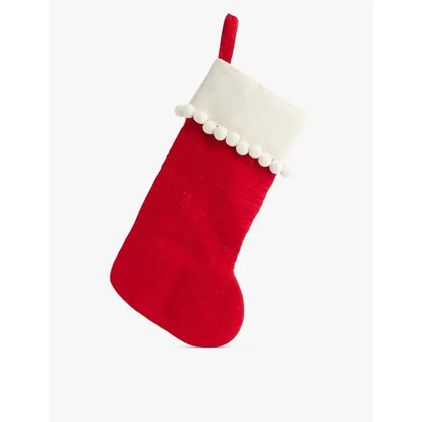 SELFRIDGES EDIT Alphabet Medium Wool Christmas Stocking