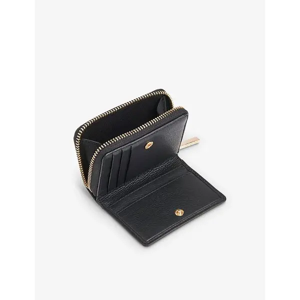 Whistles Koa Branded Leather Purse - Black