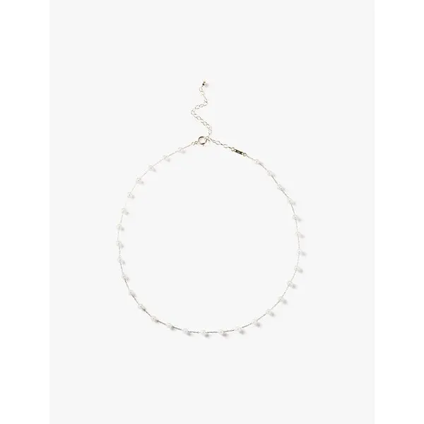 Mizuki 14ct Yellow-gold And Akoya Pearl Choker Necklace - Yellow Gold