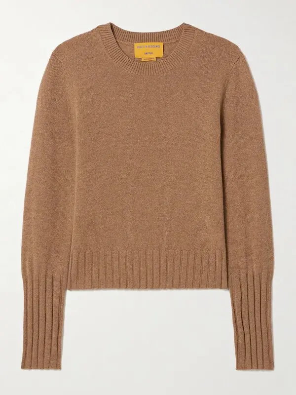 Guest In Residence Shrunken Cashmere Sweater - Brown