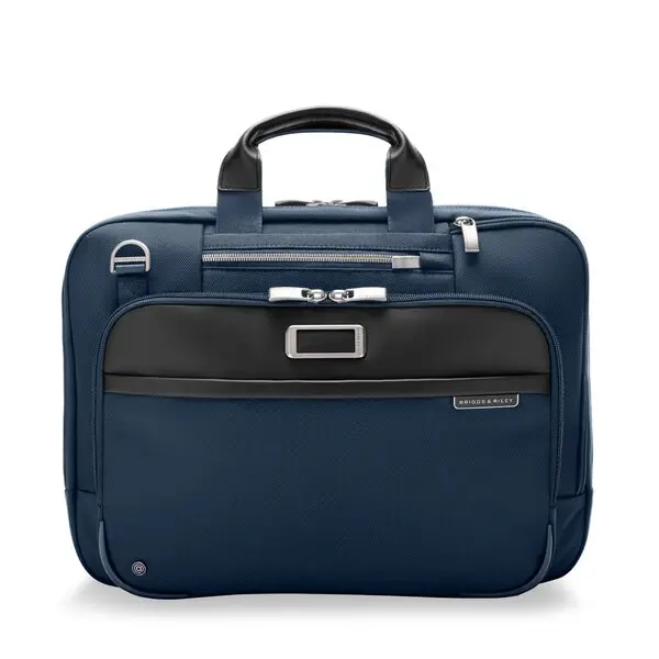 Briggs & Riley Medium Expandable Briefcase - Navy