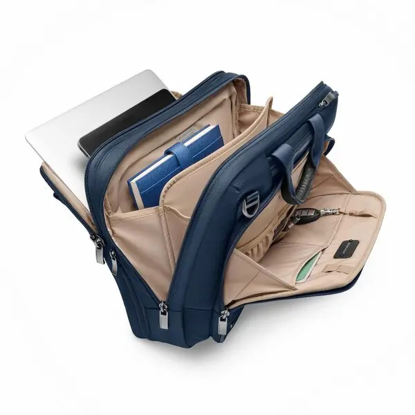 Briggs & Riley Medium Expandable Brief - Navy