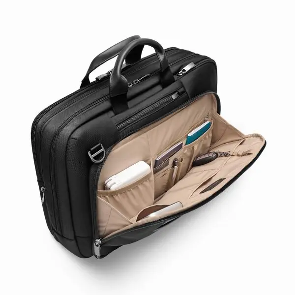 Briggs & Riley Large Expandable Briefcase - Black