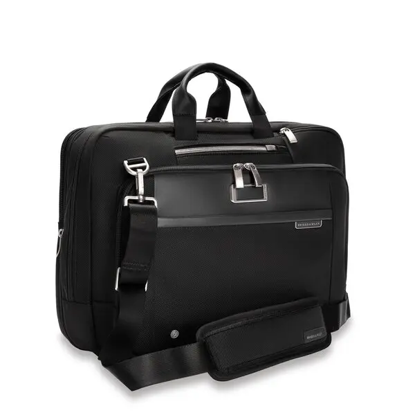 Briggs & Riley Large Expandable Briefcase - Black
