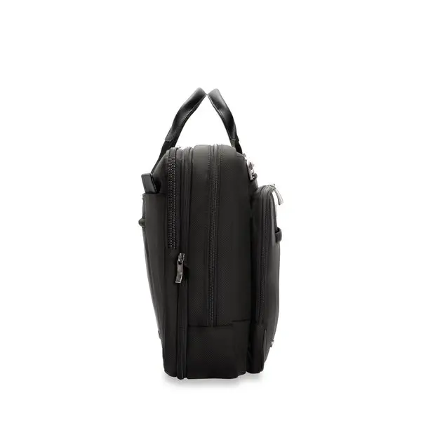 Briggs & Riley Large Expandable Brief - Black