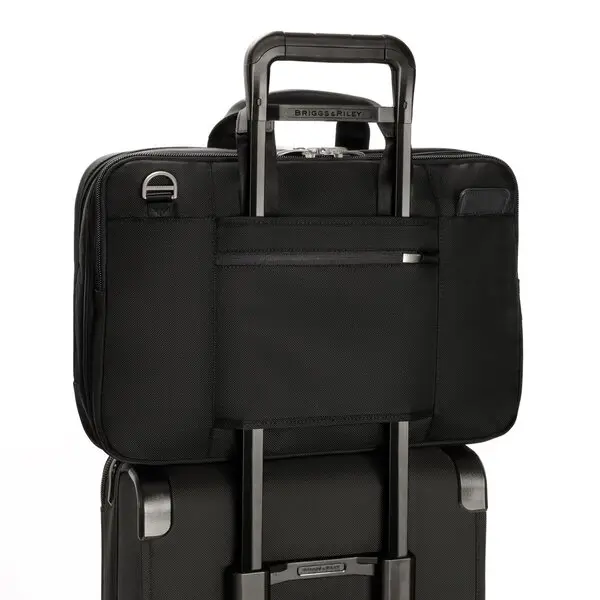Briggs & Riley Large Expandable Brief - Black